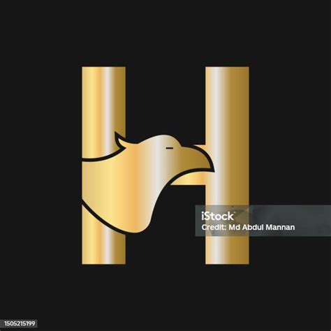 문자 H 독수리 로고 디자인 교통 기호 벡터 템플릿 개념에 대한 스톡 벡터 아트 및 기타 이미지 개념 교통 교통수단 Istock