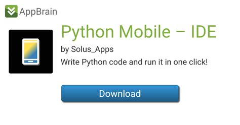 Python Mobile Ide For Android Free App Download