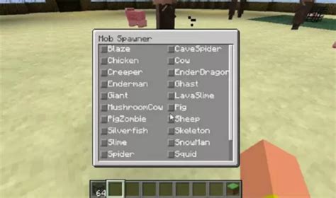 Spawner GUI Mod For Minecraft