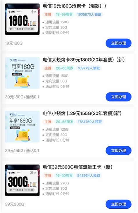 电信流量卡20年长期套餐怎么办理？ 有奖之家