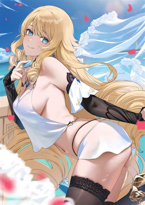 原神ナヴィアのオナネタにできる二次エロ画像
