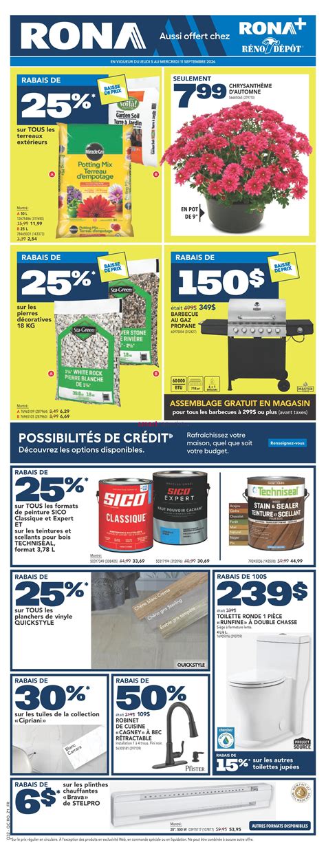 Rona Rona QC Flyer September To