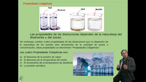 La Disolución Ideal y las Propiedades Coligativas YouTube