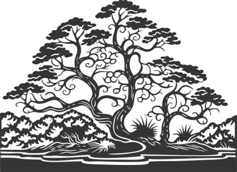 Bonsai Tree SVG File Etsy