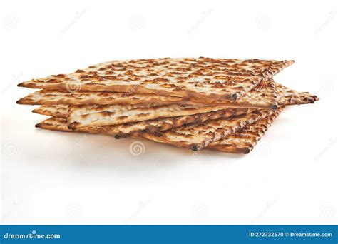 Pesach Celebration Concept Jewish Holiday Pesach Stacked Matzah