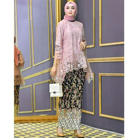 Jual Set Kebaya Rinjani Tulle Full Furing Kebaya Rinjani Jumbokebaya