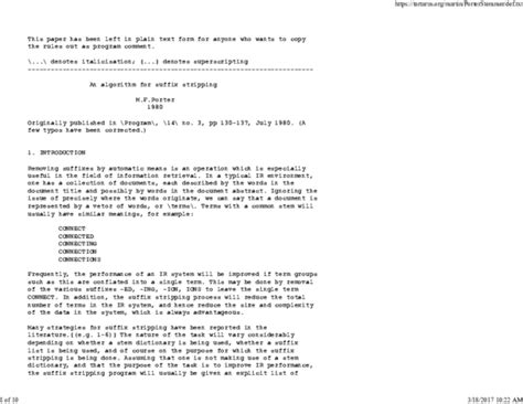 Pdf Efficient Stemming Algorithm Insights