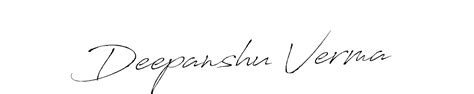 76 Deepanshu Verma Name Signature Style Ideas New Name Signature