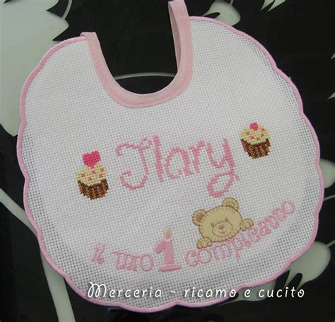 Bavetta Il Mio Primo Compleanno” Per Ilary T Ricamo E Cucito