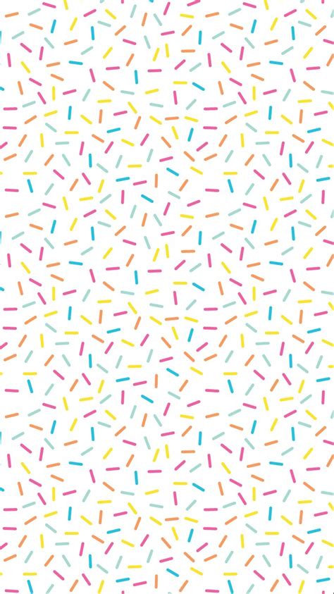 Colorful Sprinkles On White Background