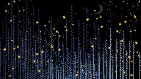 Grass Night Lovely Warm Cartoon Powerpoint Background For Free Download Slidesdocs