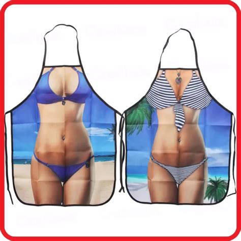 Apron Attitude Funny Sexy Beach Bikini Lady Woman Girl Cooking Costume