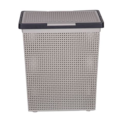 Dkw Sann Rectangular Laundry Basket With Lid Ref Hh 1120l Tandc