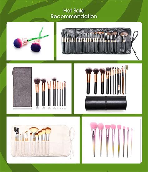 Ts Professional Black Makeup Brush Set Cosmetic Private Label Plastic