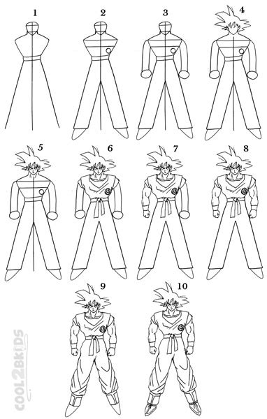 How To Draw Goku Black From Dragon Ball Super Como Desenhar O Goku