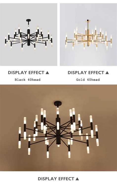 Современный модный дизайнерский черный Золотой светодиодный потолочный светильник в стиле арт