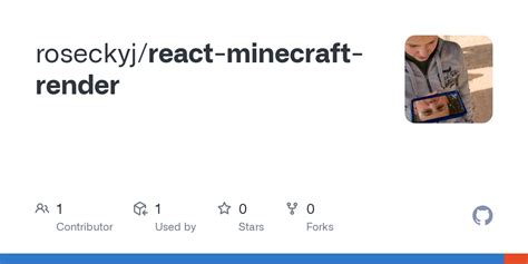Github Roseckyjreact Minecraft Render