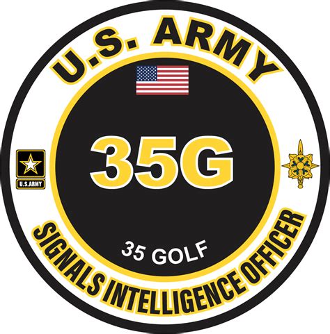 Us Army 35g Signals Intelligence Office Mos Decal Us Army Military