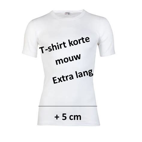 Heren T Shirt Extra Lang M3000 Wit