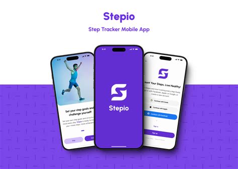 Stepio Step Tracker Mobile App UI Design Behance