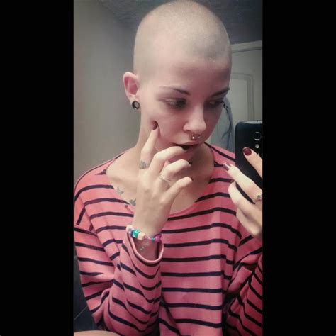 Beautiful Girl Shaved Headfor