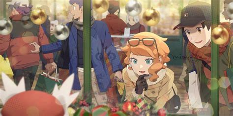 Leon Sonia Hop Victor And Delibird Pokemon And More Drawn By Sankaku Danbooru