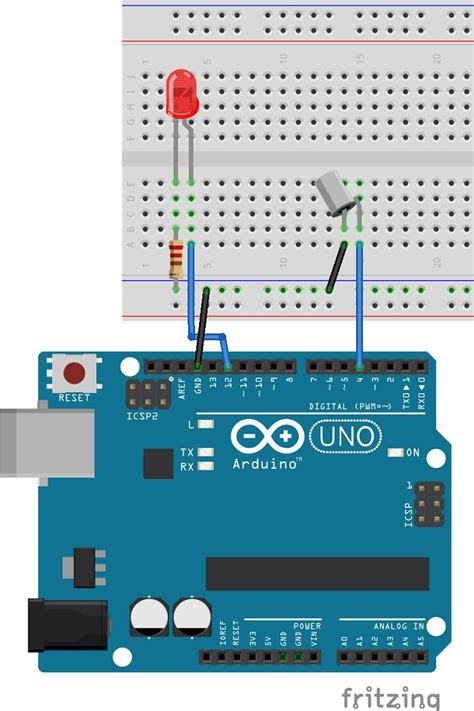 Tilt Sensitive Ledbb Arduino Arduino Sensors Arduino Projects