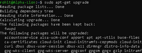 use of basic commands in ubuntu
