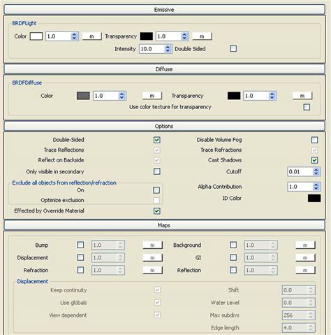Vray Sketchup Interior Light Settings