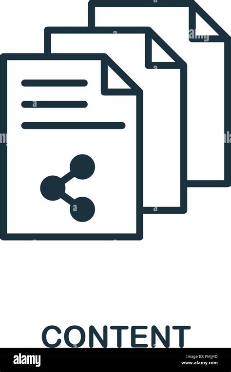 Content Icon Monochrome Style Design From Smm Icon Collection Ui Pixel Perfect Simple
