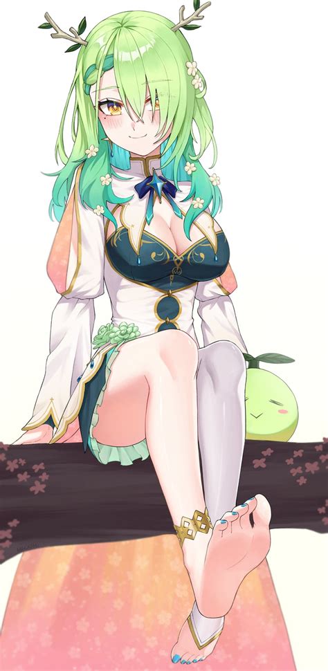 Ceres Fauna Ceres Fauna And Sapling Hololive And More Drawn By Migokami Danbooru