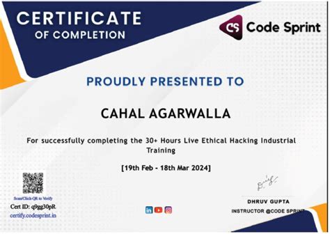 Cahal Agarwalla On Linkedin Ethicalhacking Codesprint Cybersecurity Continuouslearning
