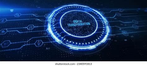 Concept Digitization Business Processes Modern Technology Stock Illustration 2389746249