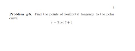 solved problem 5 find the points of horizontal tangency to