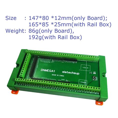 Din Rail Mount Screw Terminal Block Adapter Module For Mega2560 R3