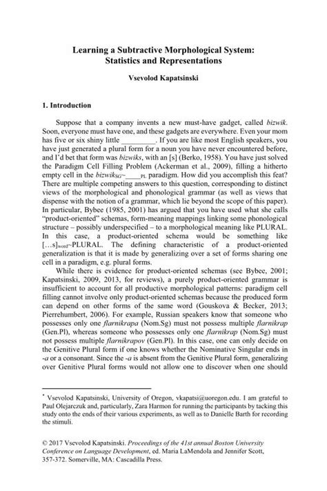 Pdf Learning A Subtractive Morphological System Statistics Dokumen Tips