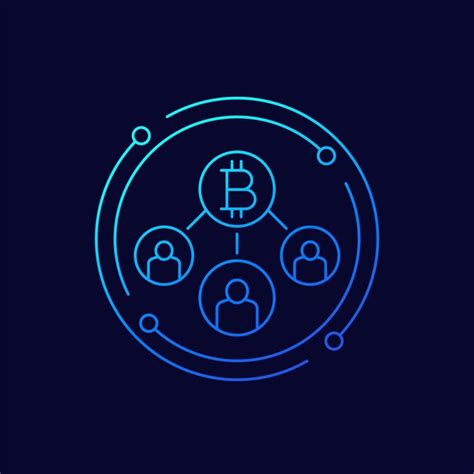 Premium Vector Bitcoin Users Line Icon For Web