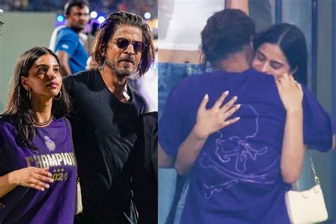 Shah Rukh Khan Hugs Crying Suhana Celebrates With AbRam Aryan As KKR