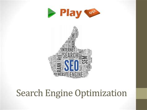 Ppt Introduction To Search Engine Optimization Seo Powerpoint
