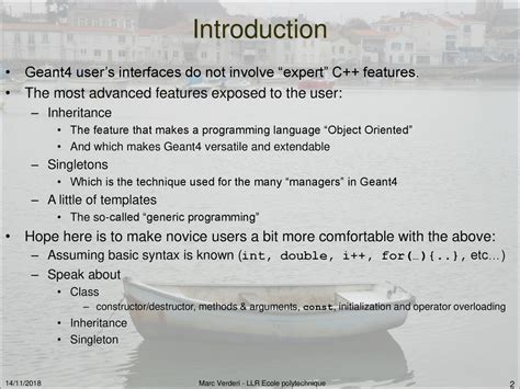 C For Geant4 Users A Collection Of Most Useful And Or Common Features
