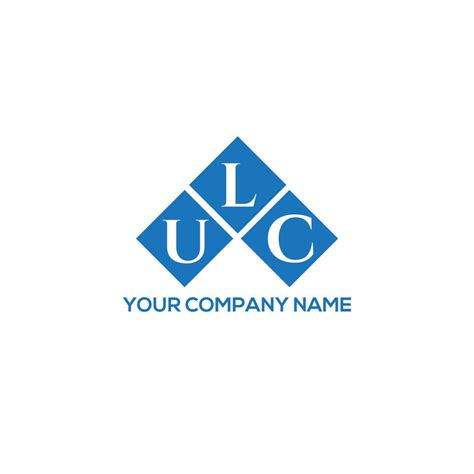 Ulc Letter Logo Design On White Background Ulc Creative Initials
