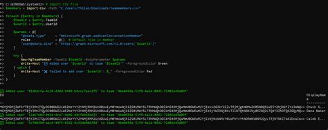 Bulk Add Microsoft Teams Members Via Graph Powershell