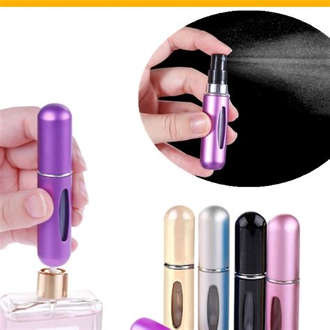 5ml Portable Mini Refillable Perfume Bottle Spray Scent Pump Empty