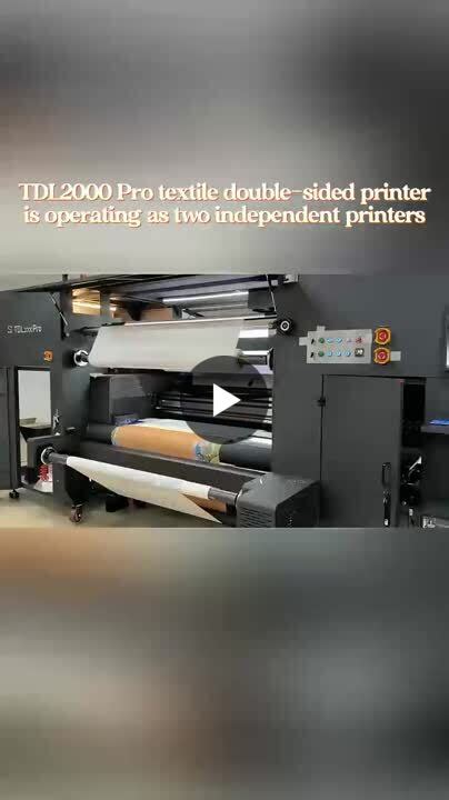 💥 The Tdl2000 Pro Textile Double Sided Printer Can Operate As Two… Shenyang Skyair Ship