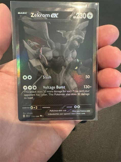 Zekrom Ex 2025 Japanese Scarlet And Violet Black Bolt 174 086 Black