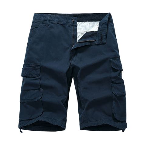 JUMESGU Men S Cargo Shorts Loose Fit Elastic Waist Mens Flat Front Slim Fit Belted Cargo Shorts