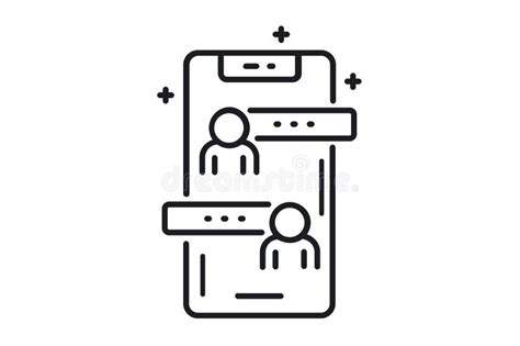 Ilustración Vectorial Aislada De Chat Móvil Que Se Puede Descargar