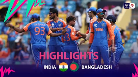 India V Bangladesh Match Highlights Icc T20 World Cup Group 1