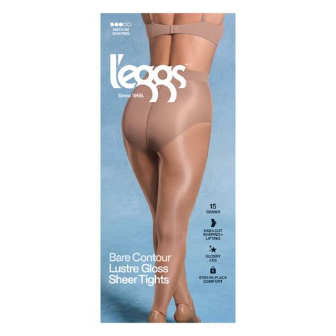 Leggs 360 Contour Bare Gloss Tights Light Nude Xl Smiths Food And