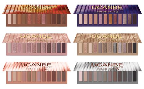 UCANBE Color Club Eyeshadow Palette 12 Shades Shimmer Matte Smoky Eye